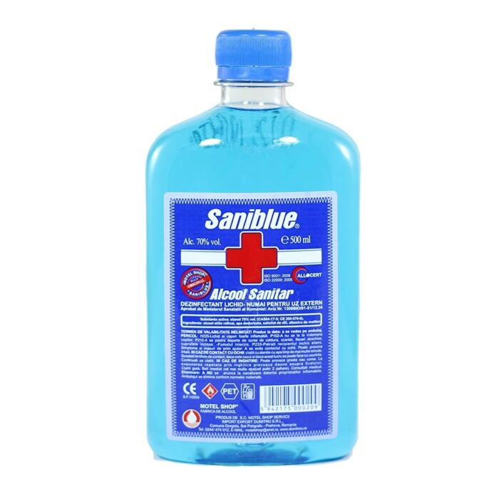 Saniblue Alcool Sanitar 500 ml 70% - ImportDirect