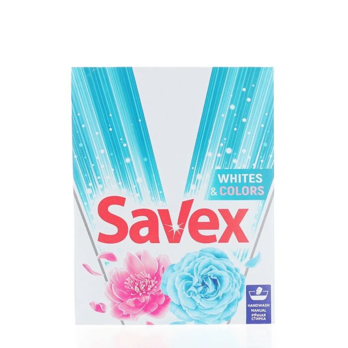 Savex Detergent manual 400 g in cutie Whites & Colors - ImportDirect