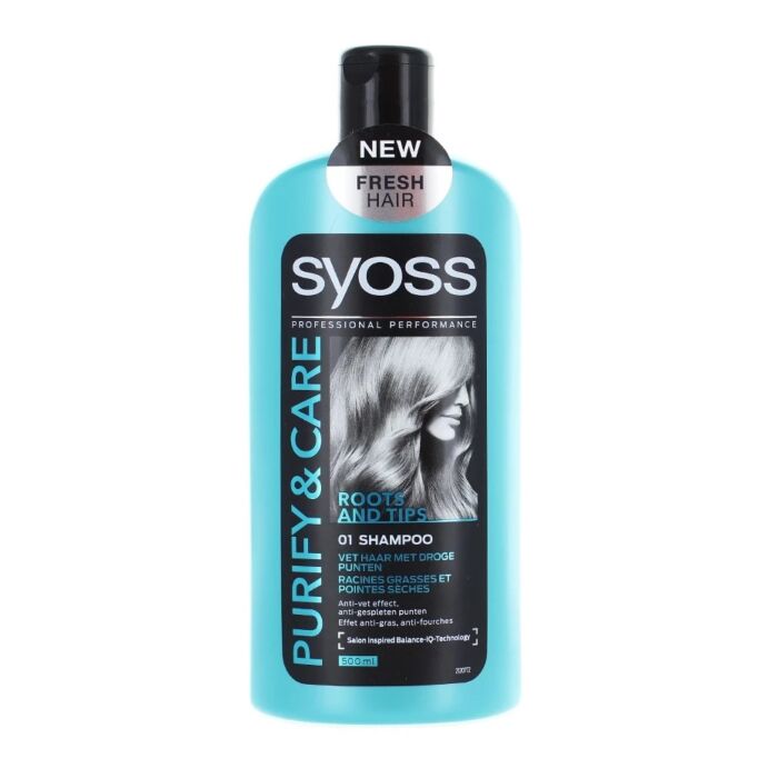 Syoss Sampon 500 ml Pure&Care - ImportDirect