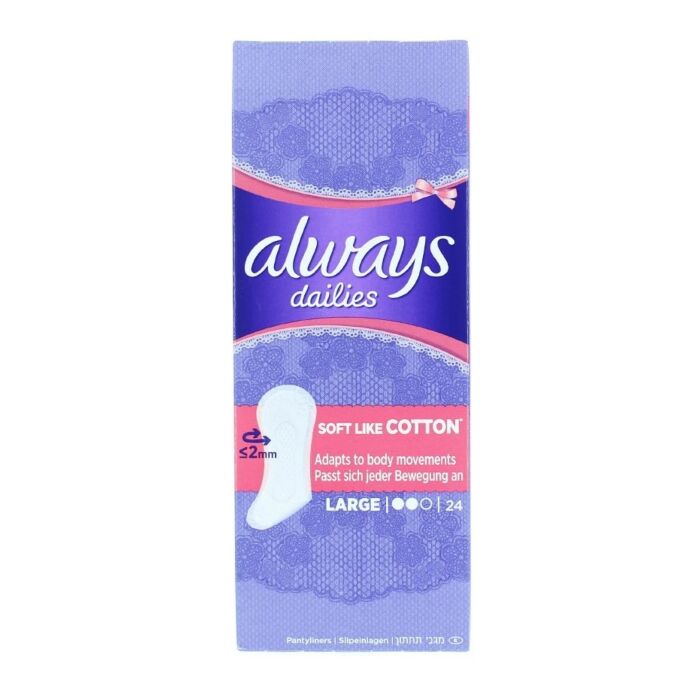 Always Absorbante subtiri zilnice 24 buc Large - ImportDirect