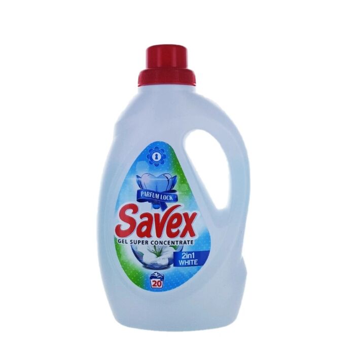 Savex Detergent lichid 1.1 L 20 spalari 2in1 White - ImportDirect