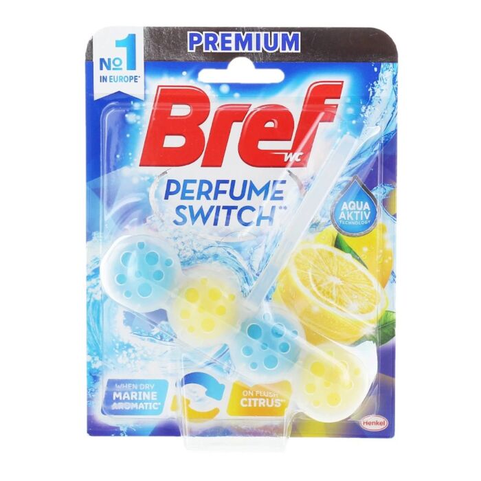 Bref Odorizant WC cu bile 50g Premium Marine Citrus - ImportDirect