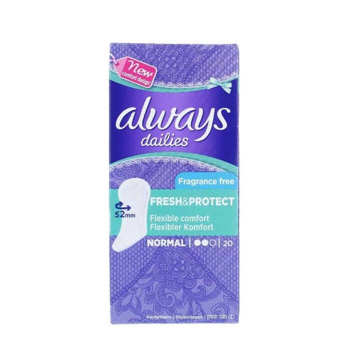 Always Absorbante subtiri zilnice 20 buc Fresh&Protect Normal ...