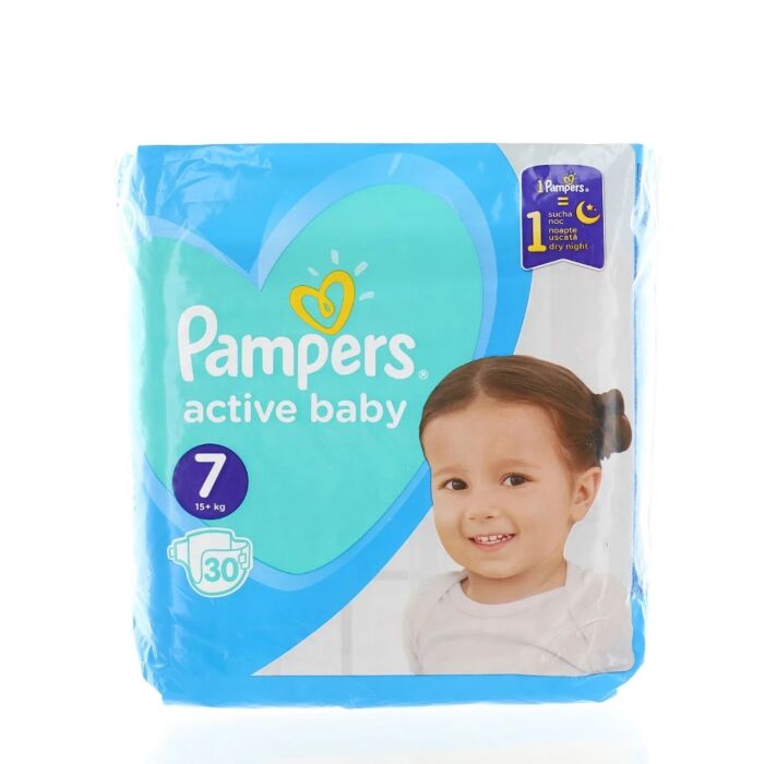 Pampers scutece nr.7 15+ kg 30 buc Active baby - ImportDirect