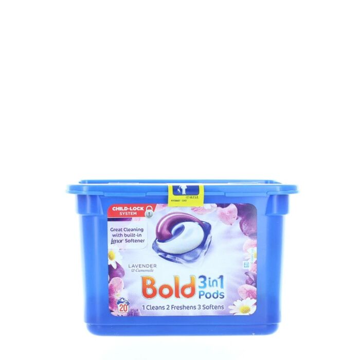 Bold Detergent Capsule 20 buc 3in1 Lavender&Camomile - ImportDirect
