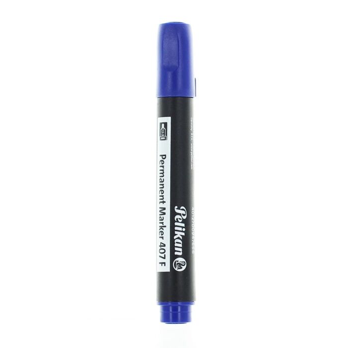 Pelikan Marker Permanent 1 buc Albastru 407F Varf Rotund - ImportDirect
