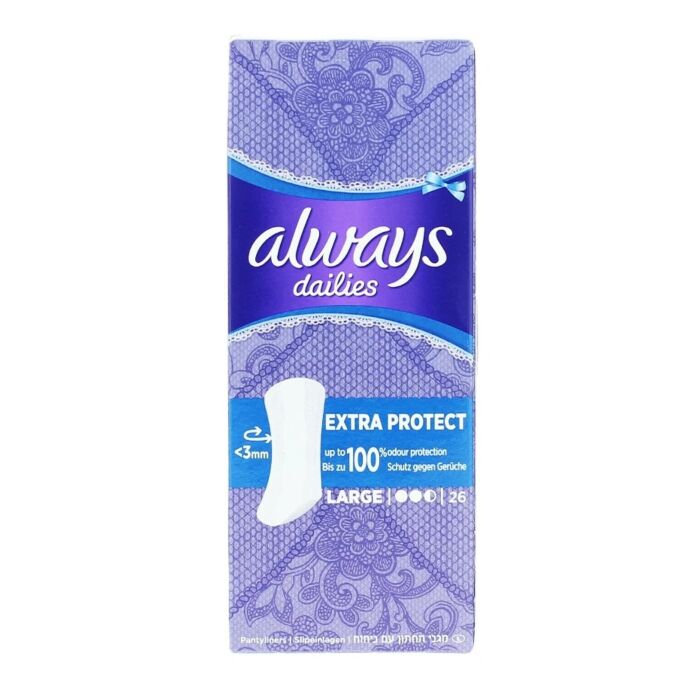 Always Absorbante subtiri zilnice 26 buc Extra Protect Large - ImportDirect