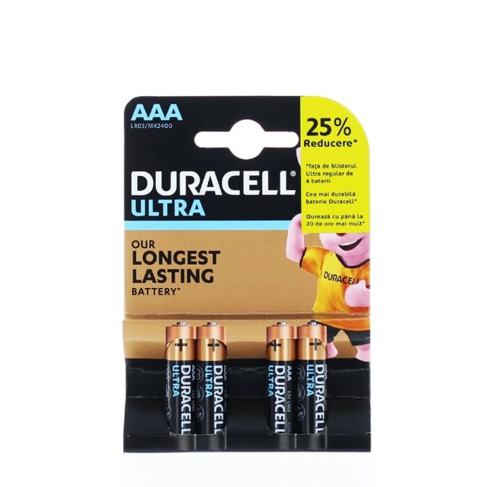 Duracell Baterii R3 4 buc Ultra Longest Lasting Alkaline - ImportDirect