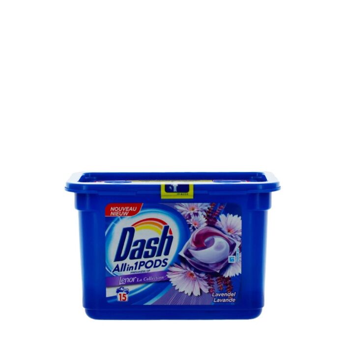 Dash Detergent Capsule 15 buc All in1 Lavender with Lenor - ImportDirect