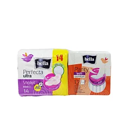 Bella Absorbante normal+Absorbante zilnice 14+12 buc Violet - ImportDirect