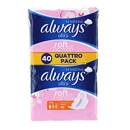 Always Absorbante Quatro Pack 40 buc Normal Plus Sensitive - ImportDirect