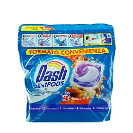 Dash Detergent Capsule 40 buc All in1 Ambra - ImportDirect