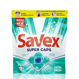 Savex Detergent Capsule 15 buc Extra Fresh - ImportDirect