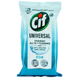 Cif Servetele umede baie 60 buc Universal Ocean - ImportDirect