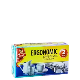 Anna Burete de vase canelat 2 buc Ergonomic - ImportDirect