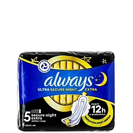 Always Absorbante 8 buc Ultra Secure Night Extra S5 - ImportDirect